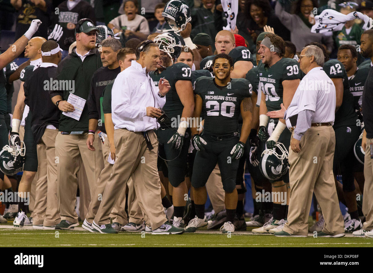 Indianapolis, IN, USA. 7th Dec, 2013. With the game well in hand ...