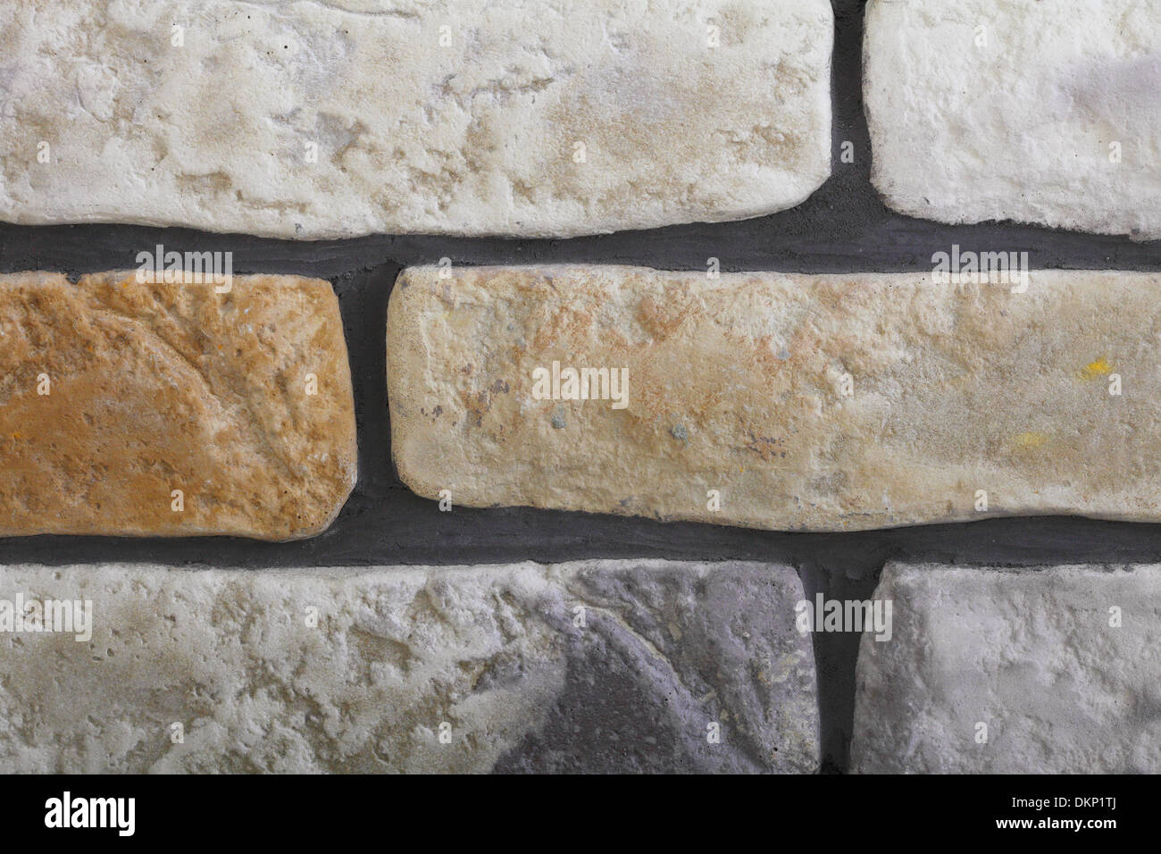 Renovation at home wall clinker tile brick as background texture Stock ...