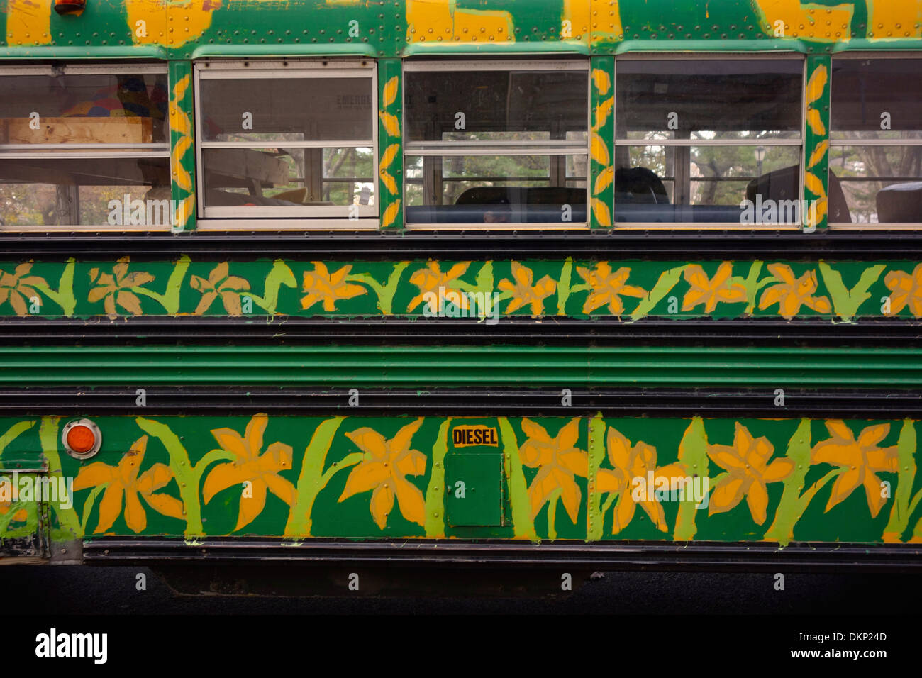 Bread & Puppet theater bus Stock Photo - Alamy