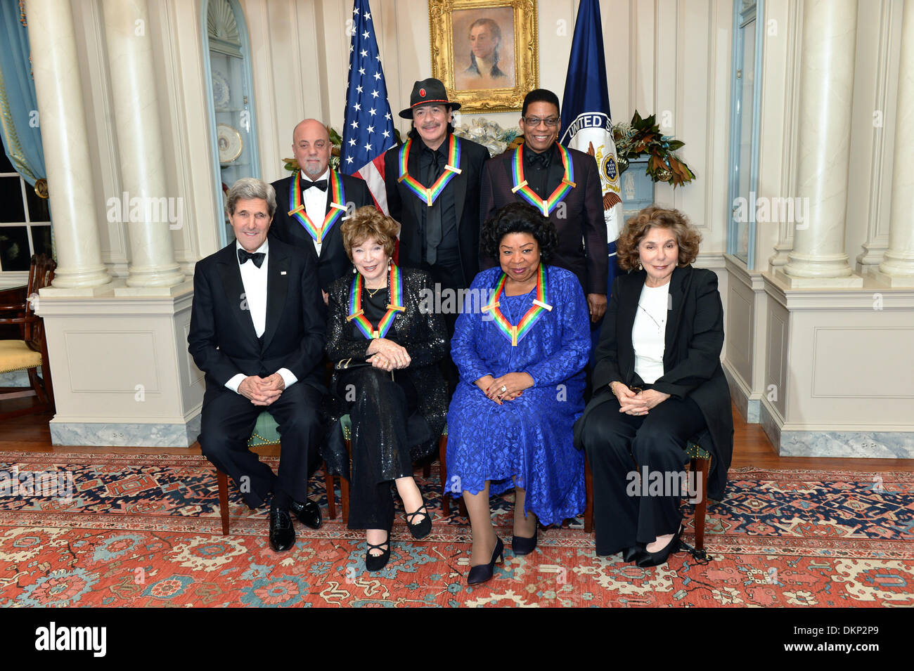 US Secretary of State John Kerry and Teresa Heinz Kerry pose for a ...
