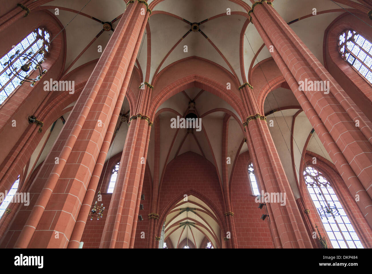 interior of a medieval church in Frankfurt, Germany Stock Photo - Alamy