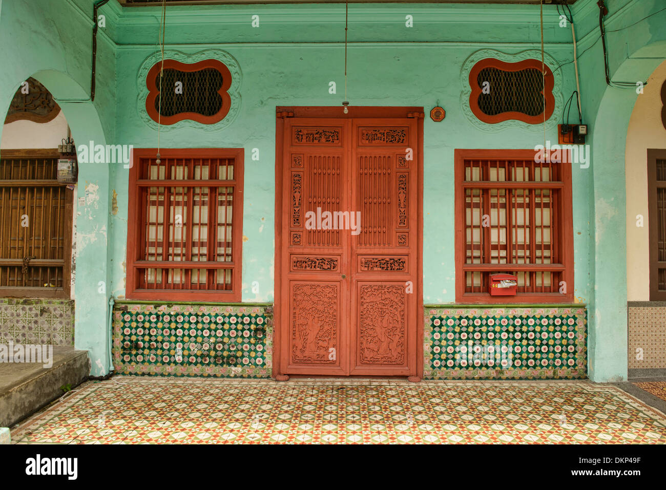 Traditional Chinese shop houses in the UNESCO World Heritage zone of ...