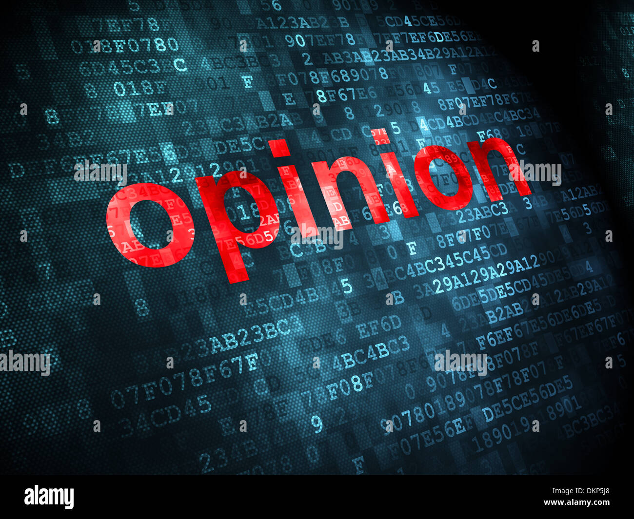 Marketing concept: Opinion on digital background Stock Photo - Alamy