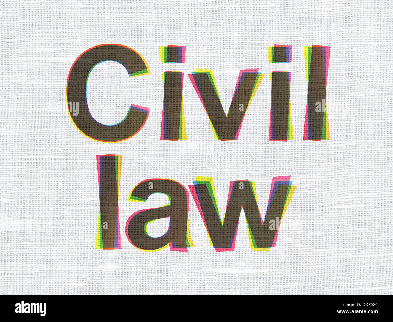 Law concept: Civil Law on fabric texture background Stock Photo - Alamy