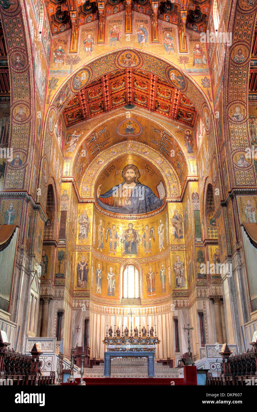 Monreale Cathedral, Monreale, Sicily, Italy Stock Photo - Alamy