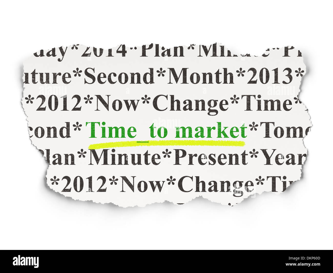 Timeline concept: Time to Market on Paper background Stock Photo - Alamy