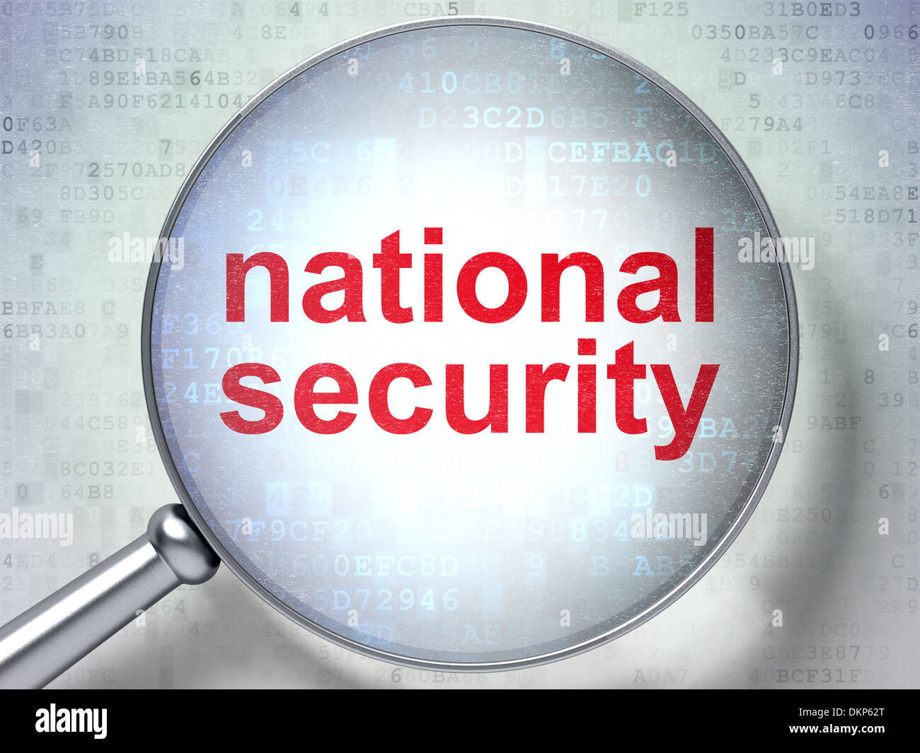 Safety concept: National Security with optical glass Stock Photo - Alamy