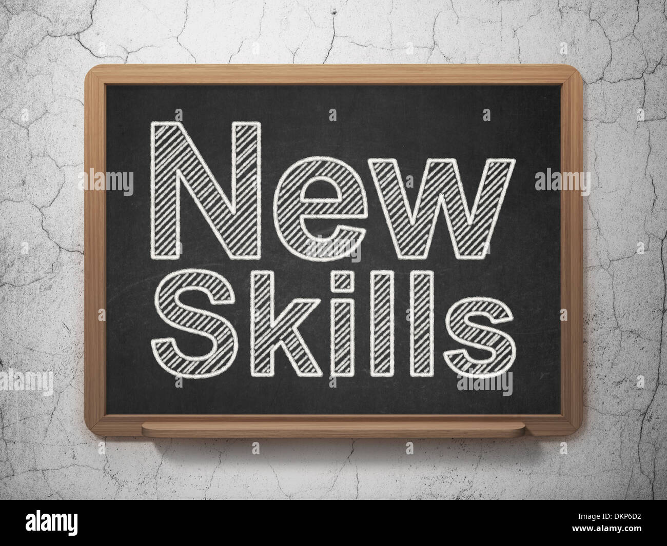 Education concept: New Skills on chalkboard background Stock Photo - Alamy
