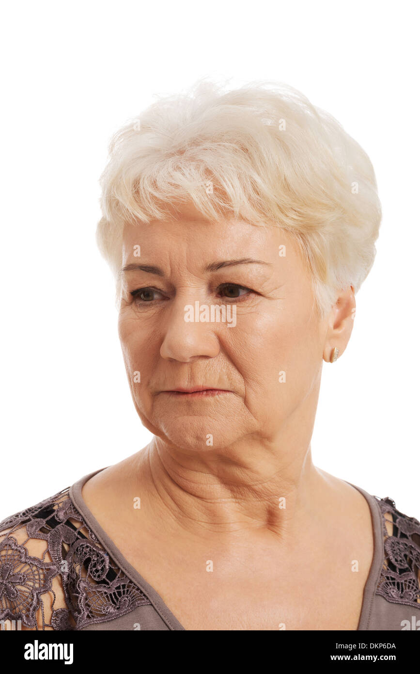 Portrait old lady head hi-res stock photography and images - Alamy