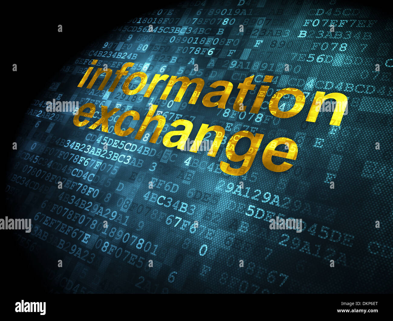 Information concept: Information Exchange on digital background Stock ...