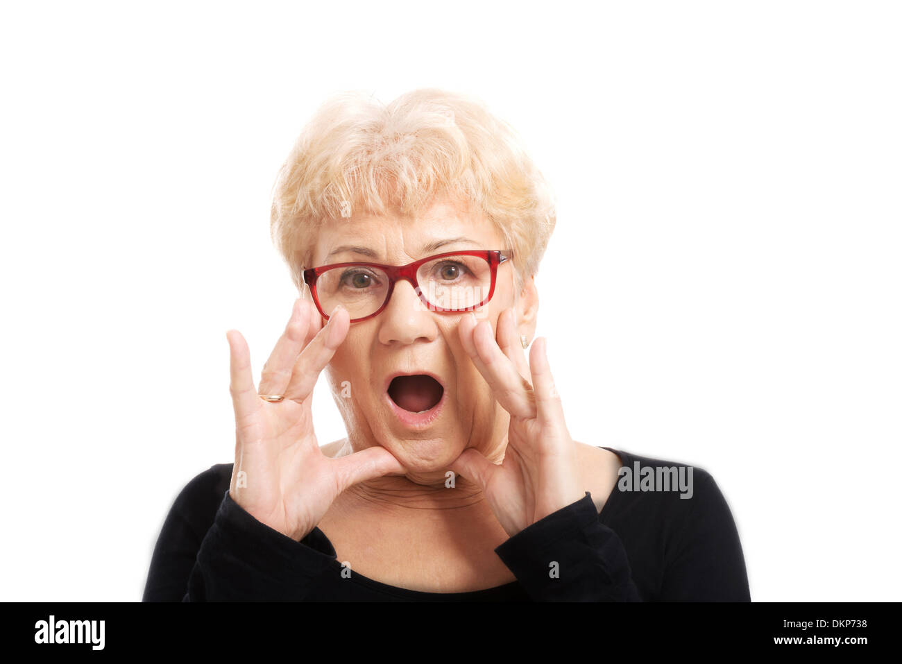 Old lady facial expression hi-res stock photography and images - Alamy