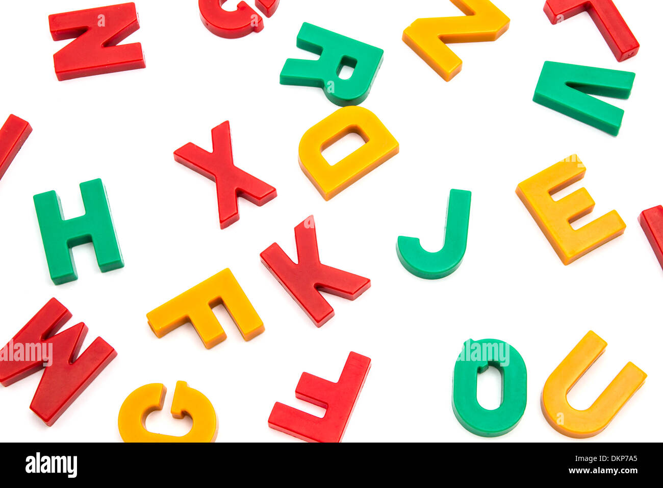 magnet alphabet isolated on white background Stock Photo - Alamy
