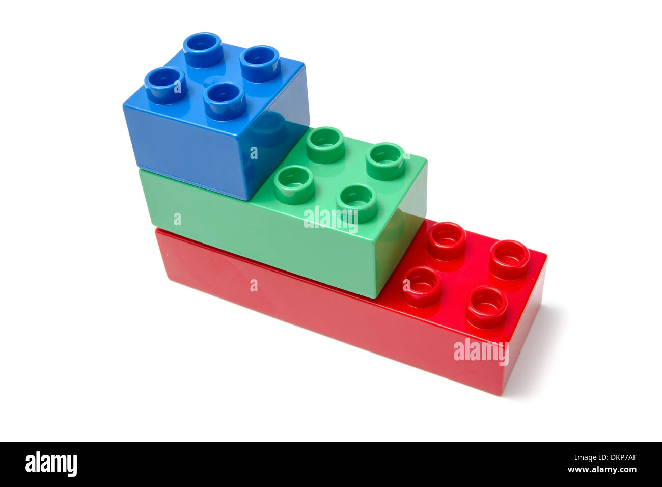 Stack blue blocks on Cut Out Stock Images & Pictures - Alamy