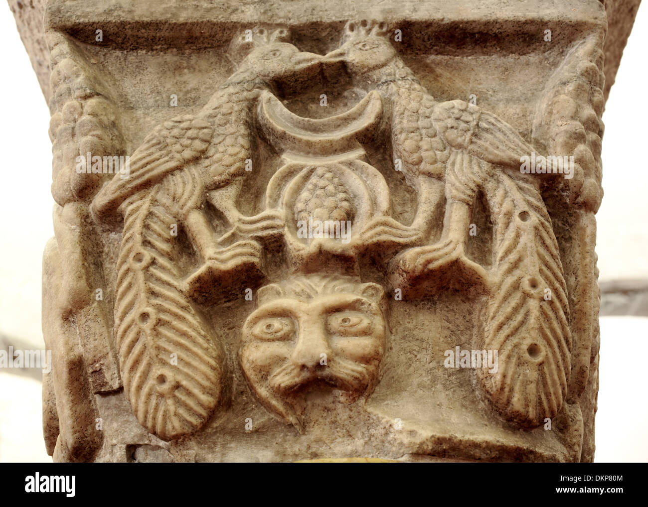 Medieval capital columns, Crypt of Basilica of Saint Nicholas (Basilica ...