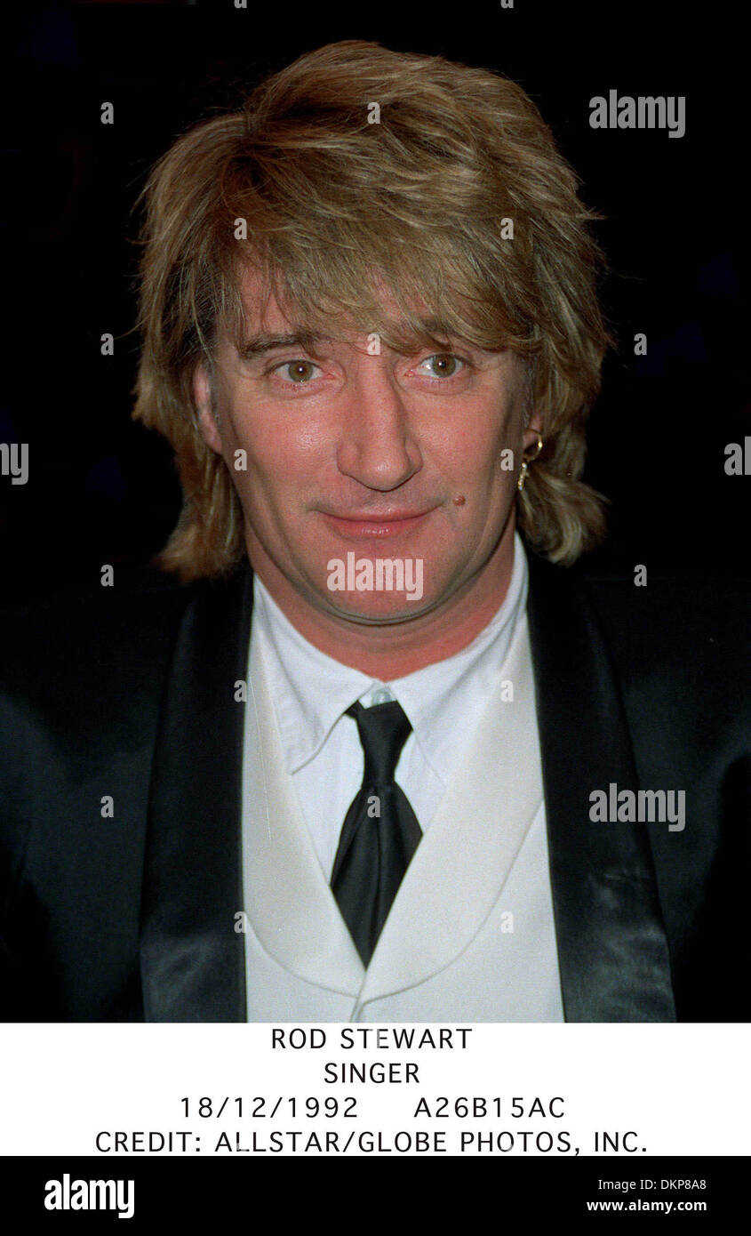 ROD STEWART.SINGER.18/12/1992.A26B15AC.CREDIT: ALLSTAR Stock Photo - Alamy