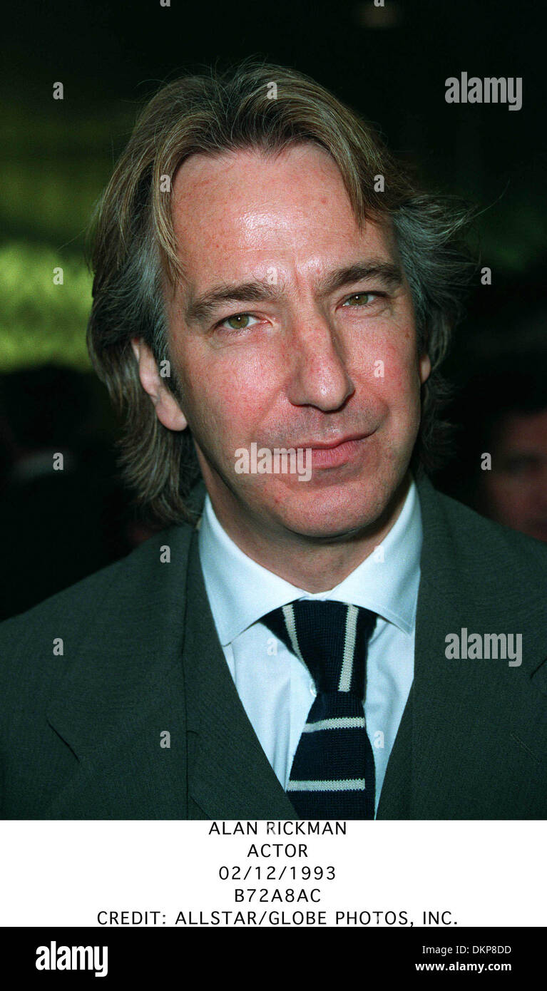 ALAN RICKMAN.ACTOR.02/12/1993.B72A8AC.CREDIT: ALLSTAR Stock Photo - Alamy