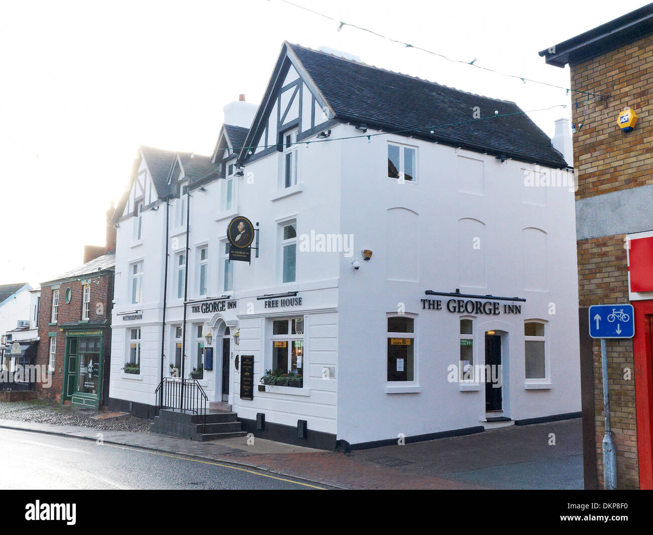 The George Inn, a Wetherspoon pub in Sandbach Cheshire UK Stock Photo ...