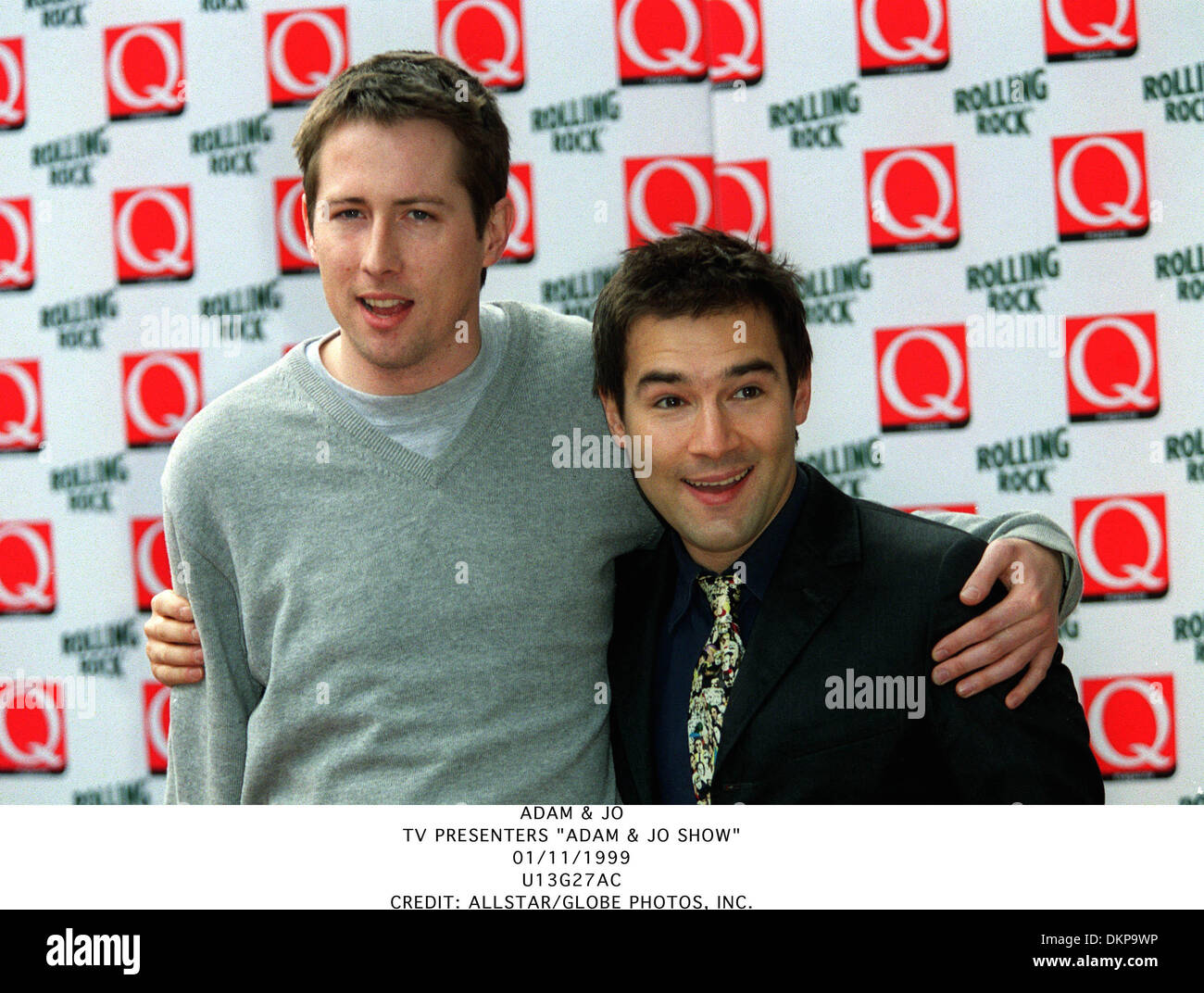 ADAM & JO.TV PRESENTERS ''ADAM & JO SHOW''.01/11/1999.U13G27AC Stock ...