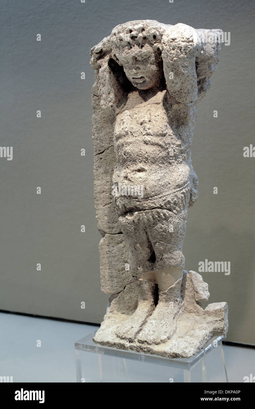 Statue of Telamon, Archaeological Museum, Syracuse, Sicily, Italy Stock ...