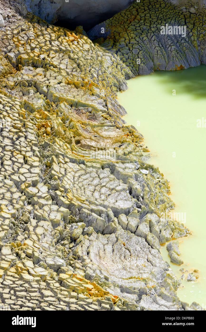 Devill's Cave in Wai-O-Tapu Geothermal Wonderland, Rotorua, New Zealand ...
