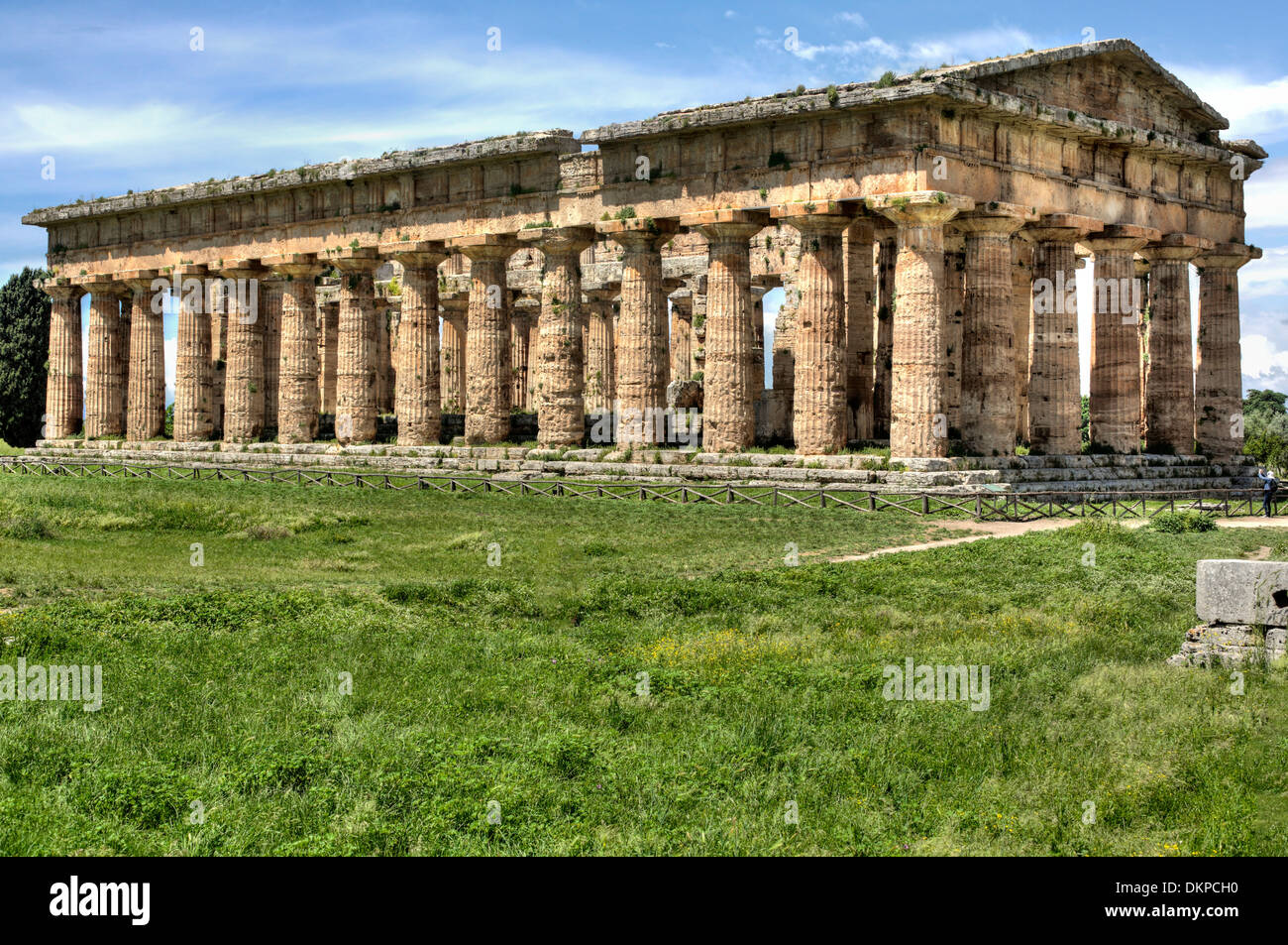 Temple of Hera (550 BC), Paestum, Campania, Italy Stock Photo - Alamy