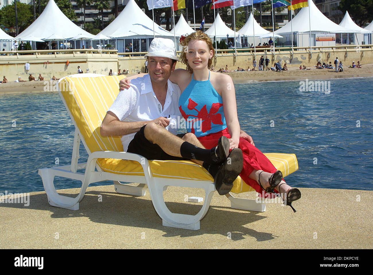 BRIAN CONLEY & KELLY HARRISON.ACTOR & COMEDIAN WITH ACTRESS.CANNES FILM ...