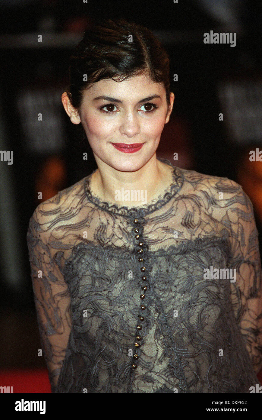 AUDREY TATOU.ACTRESS.LEICESTER SQ, LONDON, .24/02/2002.BP99E33C Stock ...