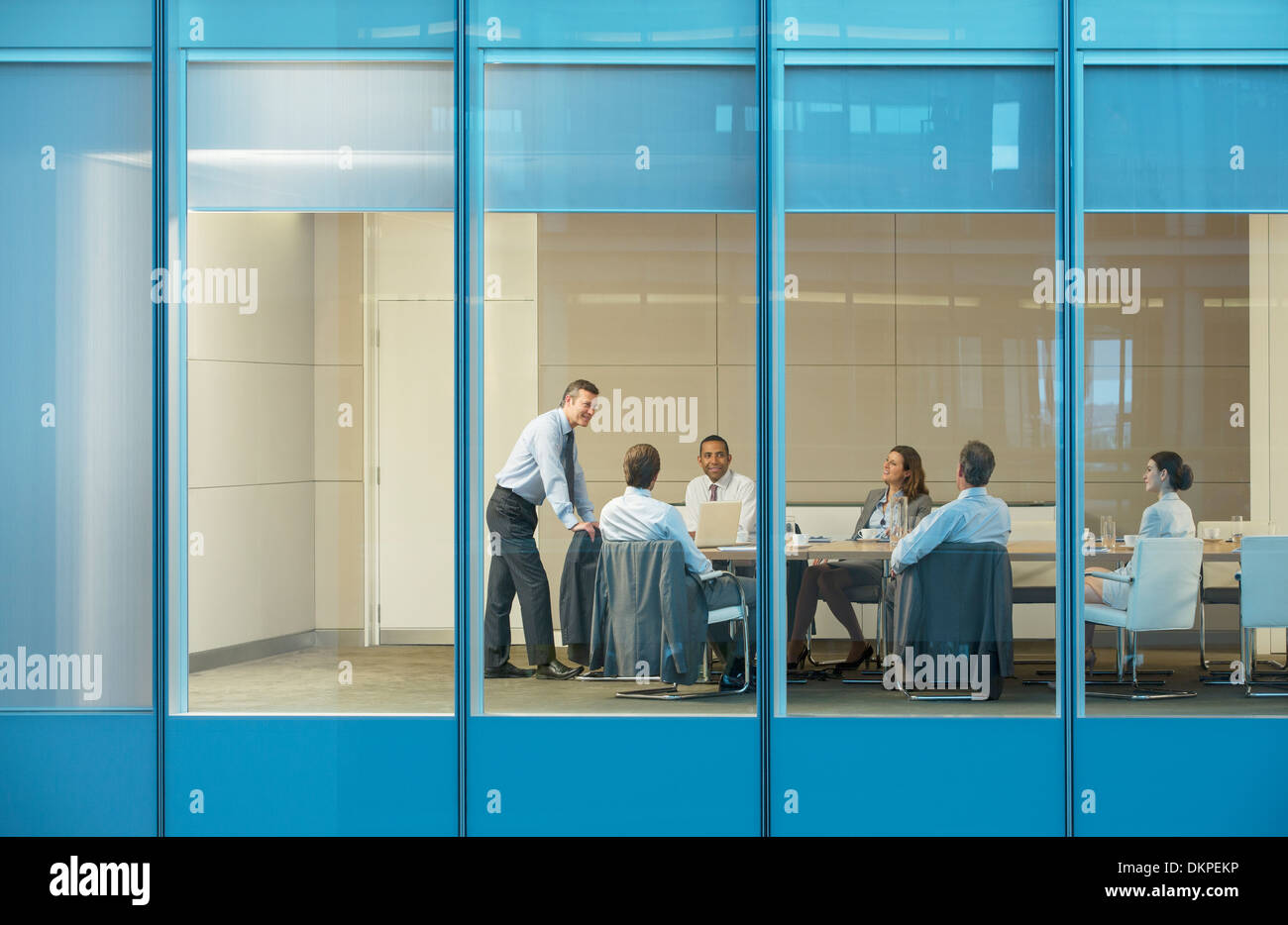 Business people talking in conference room Stock Photo - Alamy