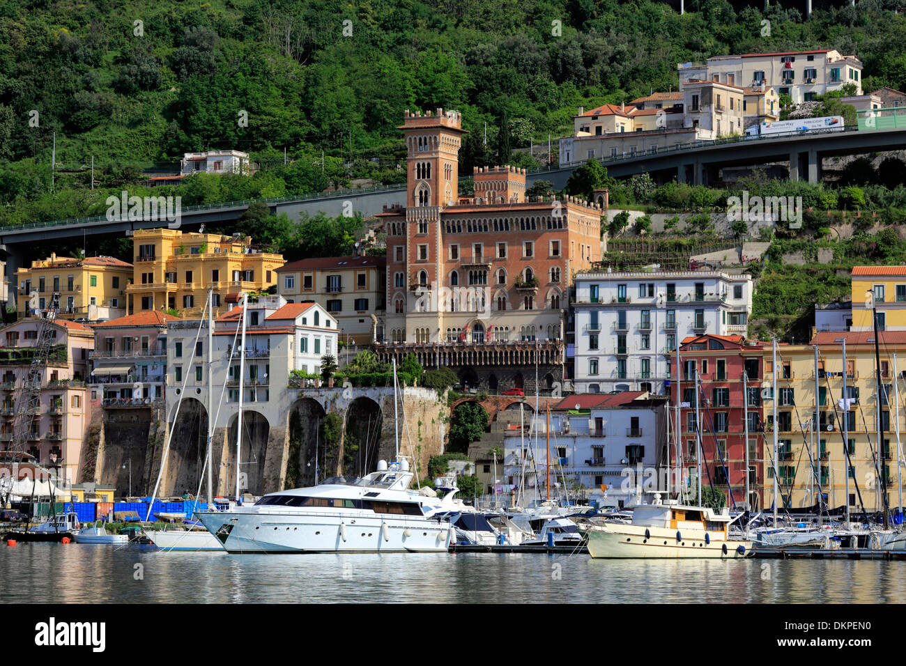 Salerno harbor, Campania, Italy Stock Photo - Alamy
