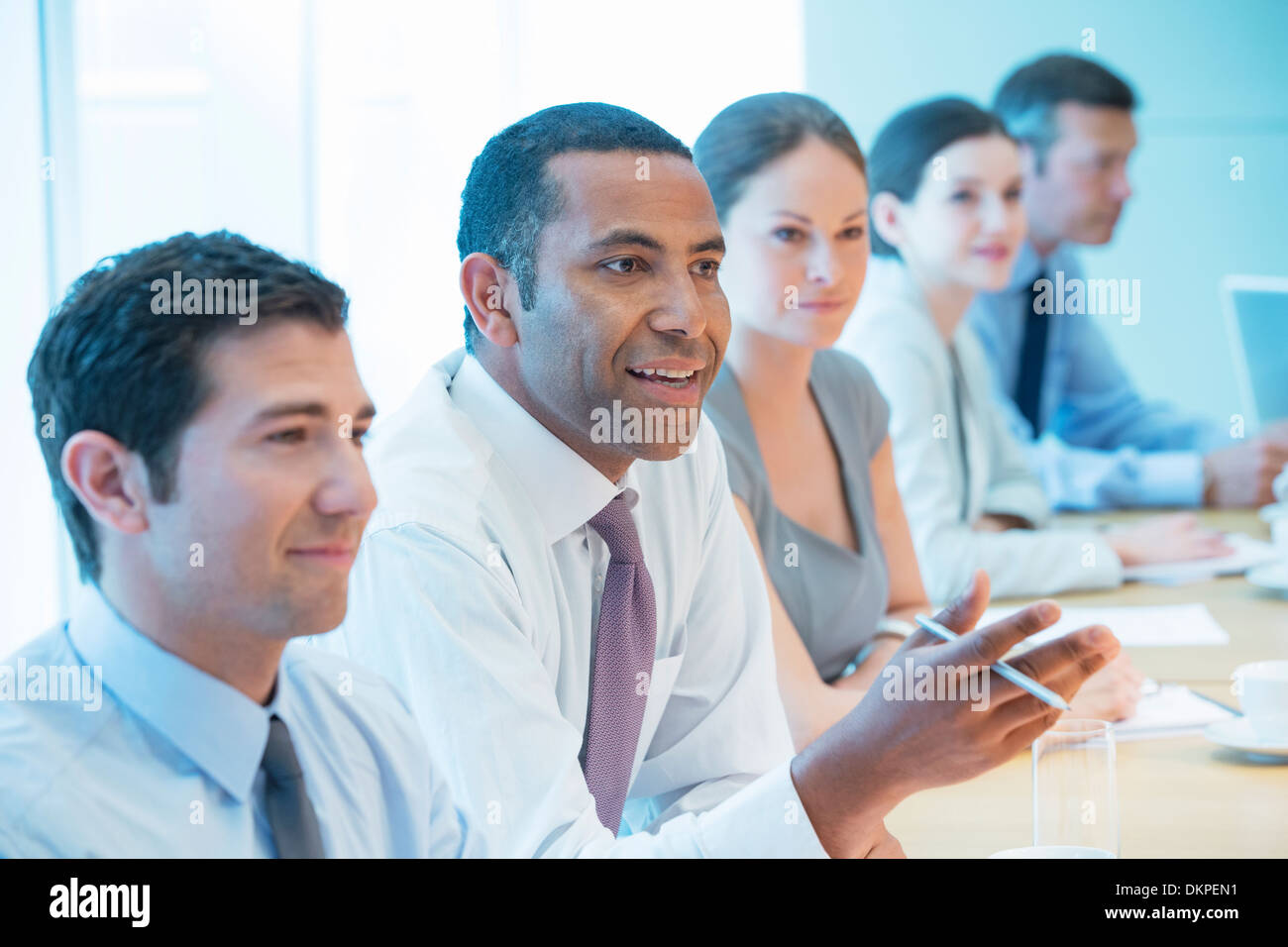 Business people talking together in hi-res stock photography and images ...