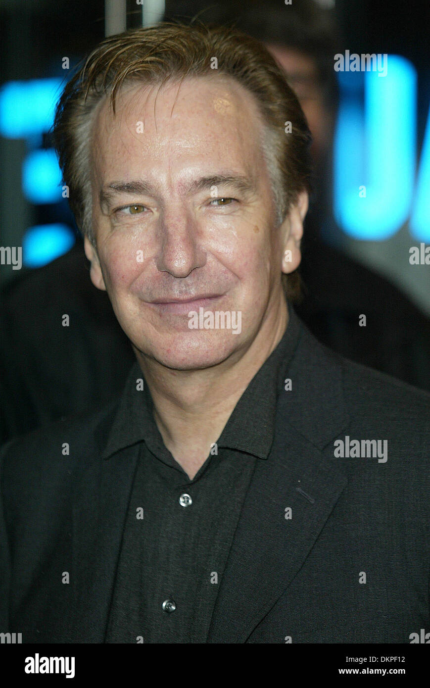 ALAN RICKMAN.ACTOR .ODEON LEICESTER SQUARE, LONDON.03/11/2002.DI3997 ...