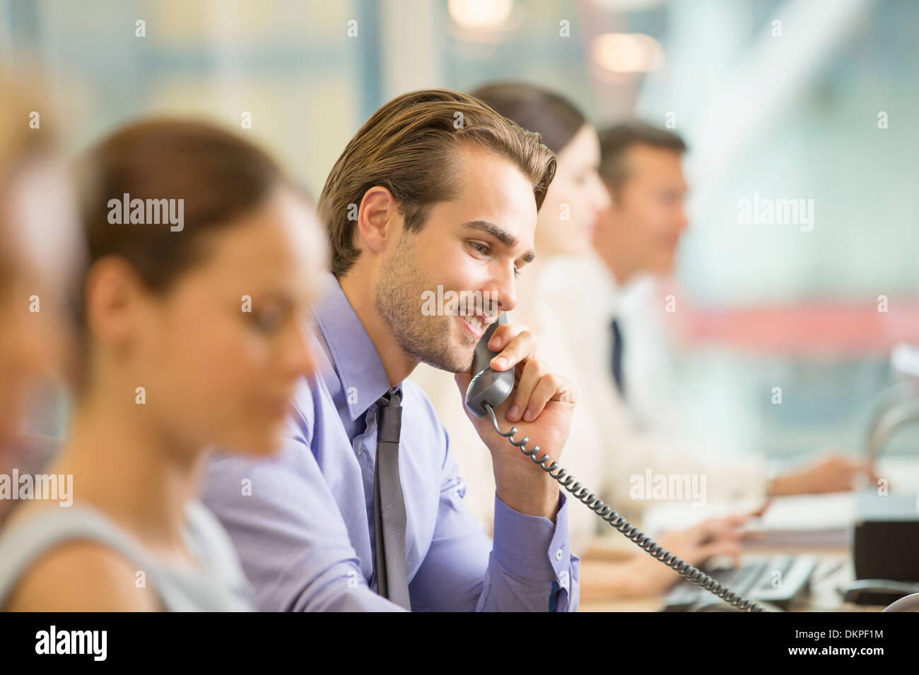 Woman telephone talking sitting hi-res stock photography and images - Alamy