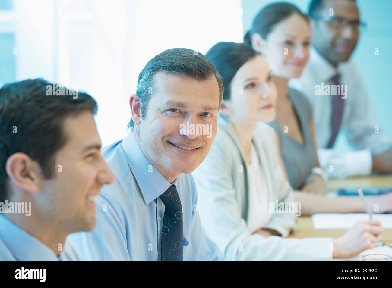Smiling worker in close up hi-res stock photography and images - Alamy
