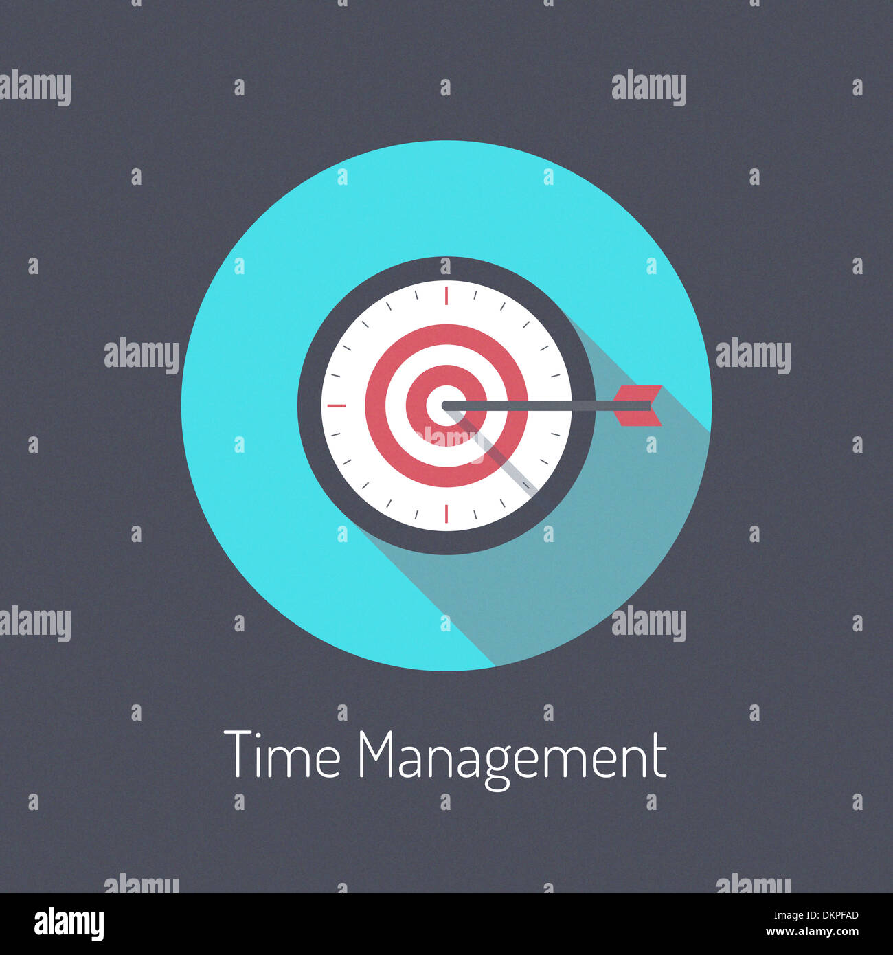Flat design modern illustration poster concept of time management ...