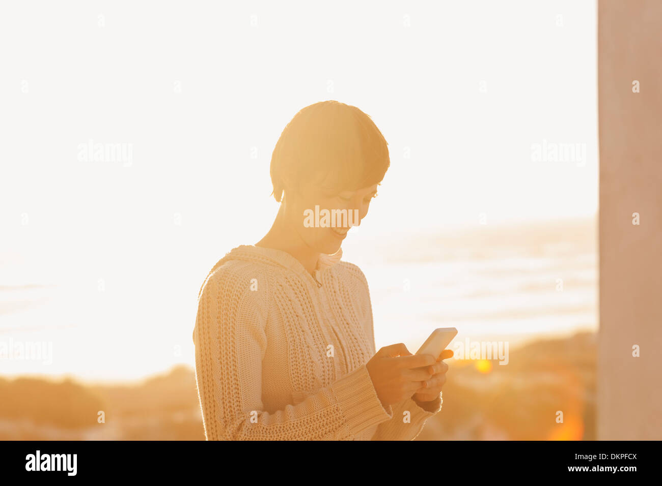 Sunlight shining on smiling hi-res stock photography and images - Alamy