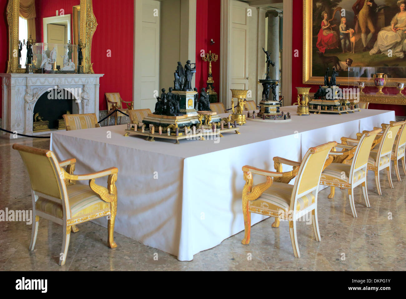 Palace interior, National Museum of Capodimonte, Naples, Campania ...