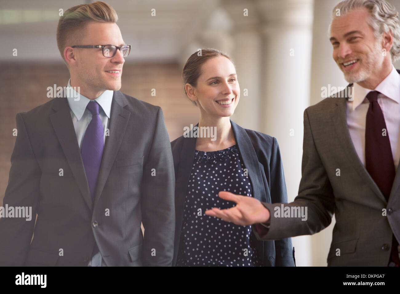 Business people talking outdoors Stock Photo - Alamy