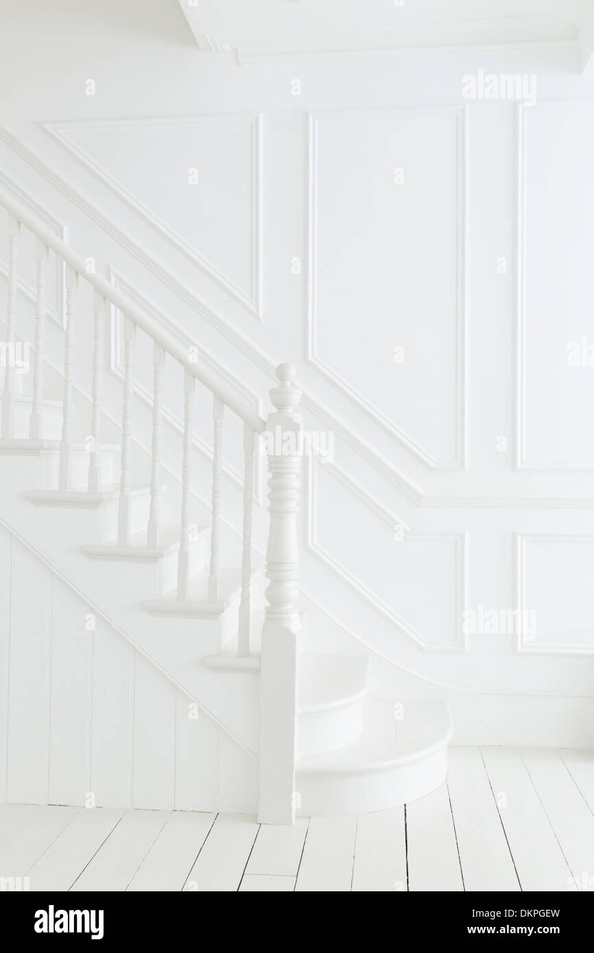 White banister hi-res stock photography and images - Alamy