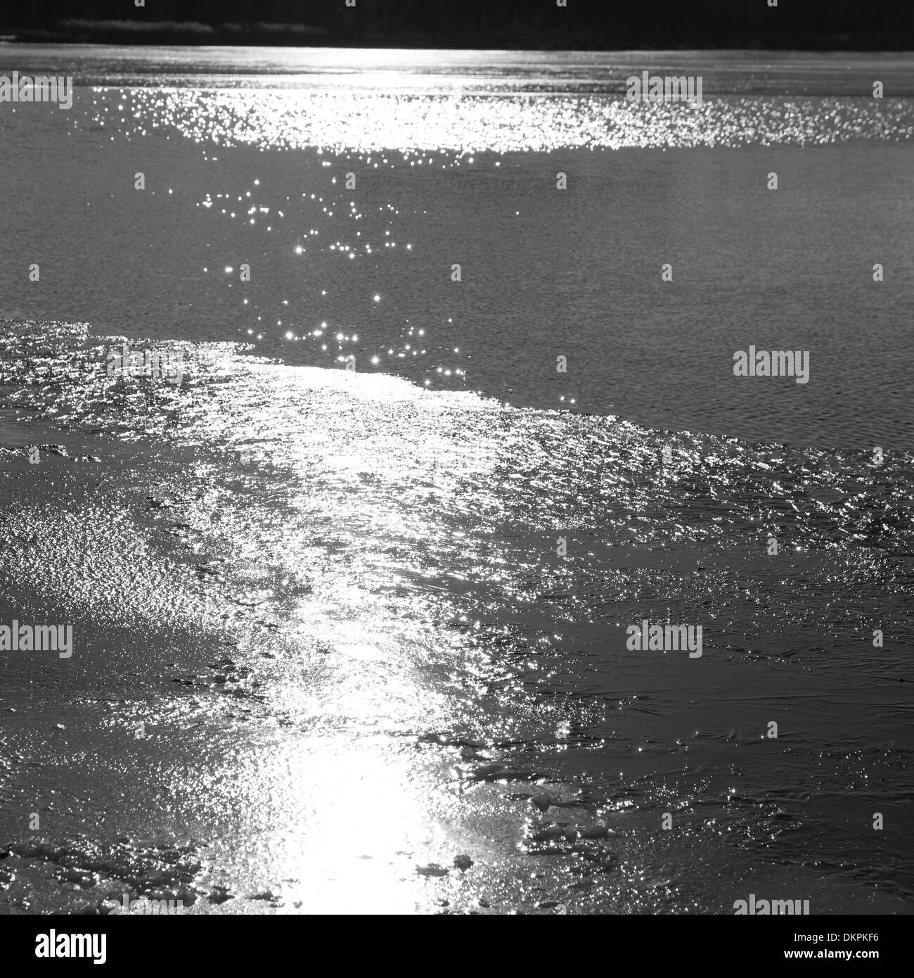 freezing lake background Stock Photo - Alamy