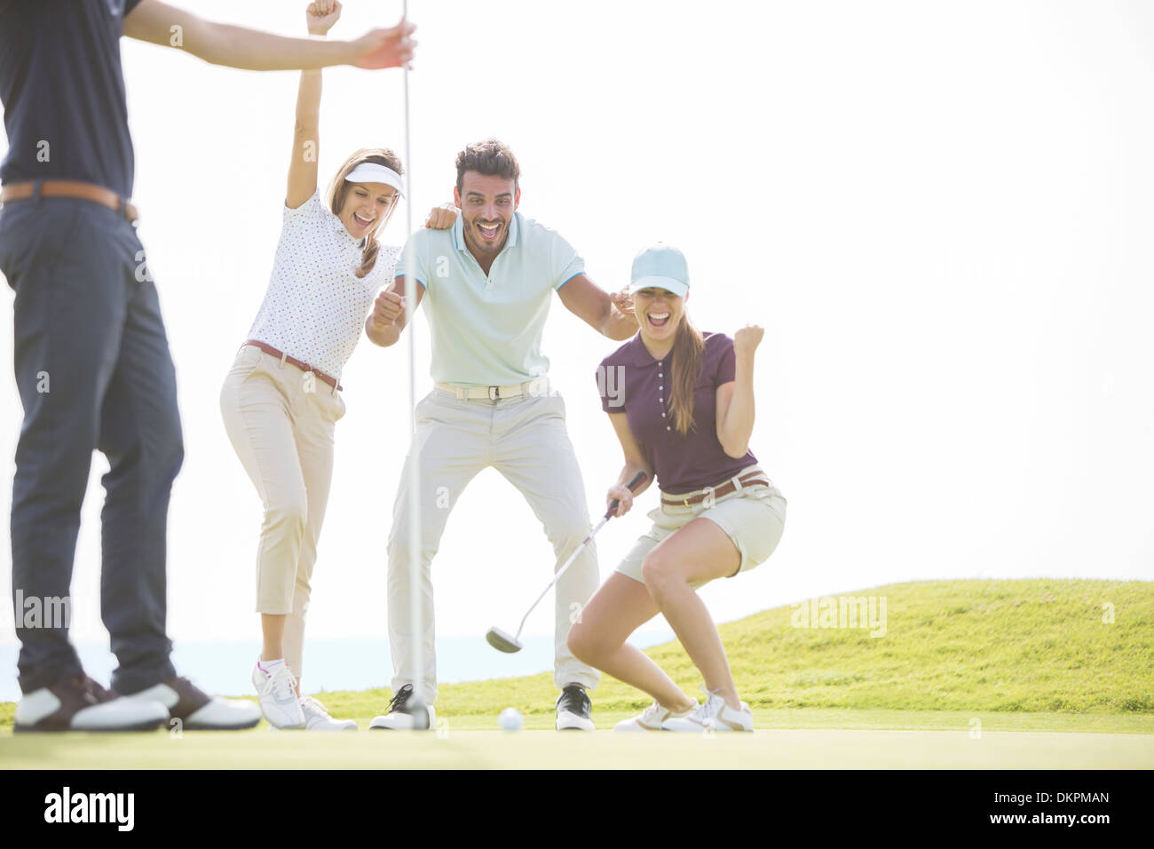 Golfing with friends hi-res stock photography and images - Alamy