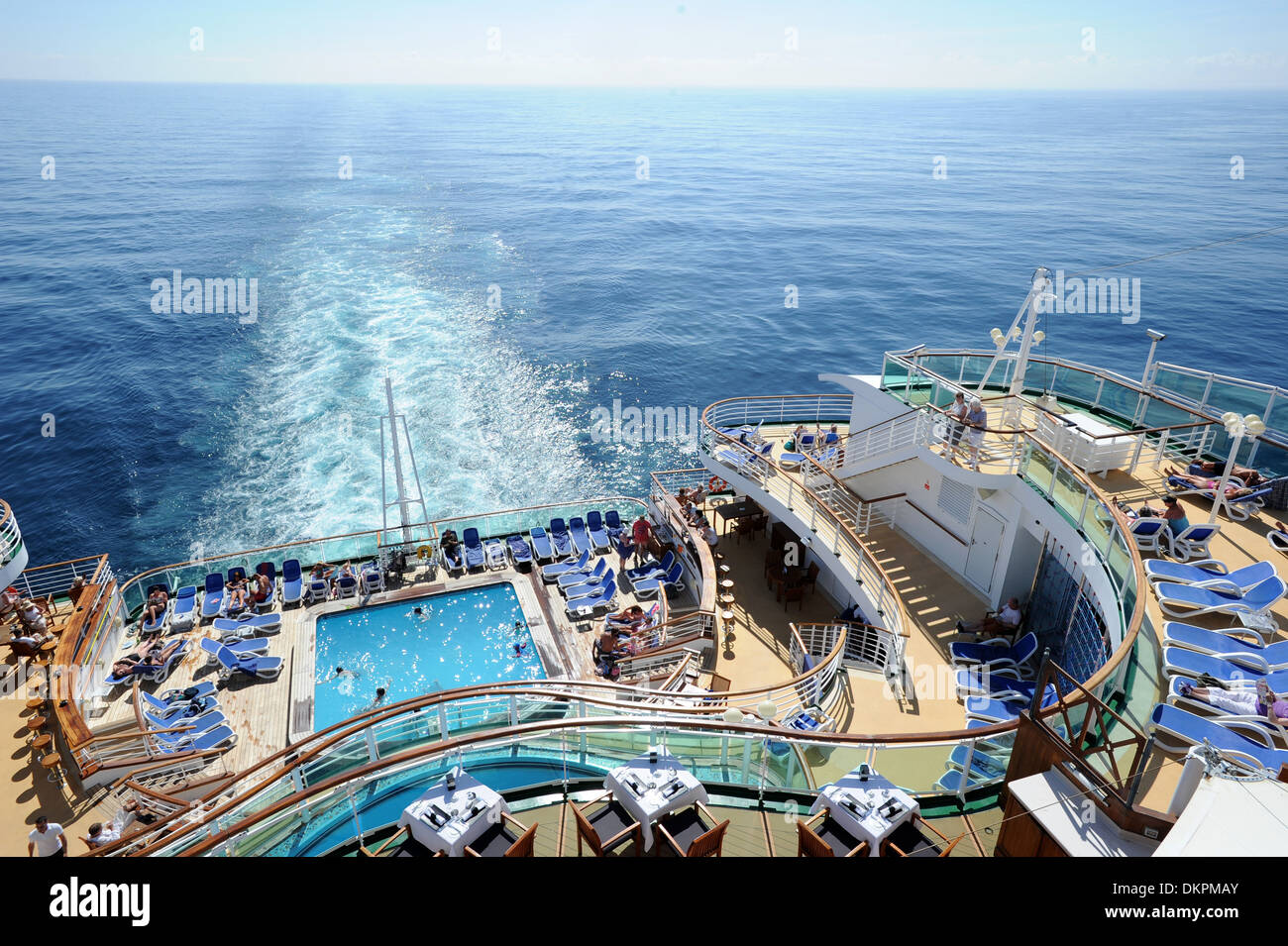A general view of the stern (back) of the P&O cruise ship Ventura Stock ...