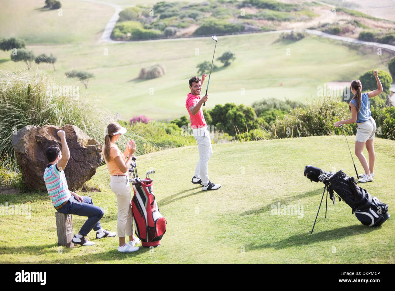 Golfer Teeing Off High Resolution Stock Photography and Images - Alamy