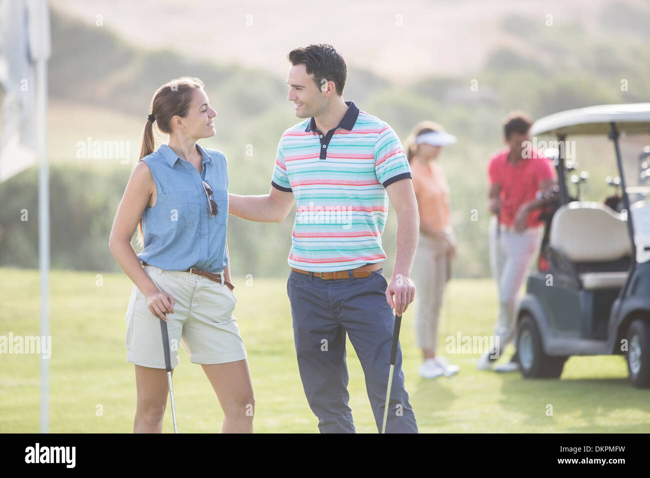 Talking on the golf course hi-res stock photography and images - Alamy