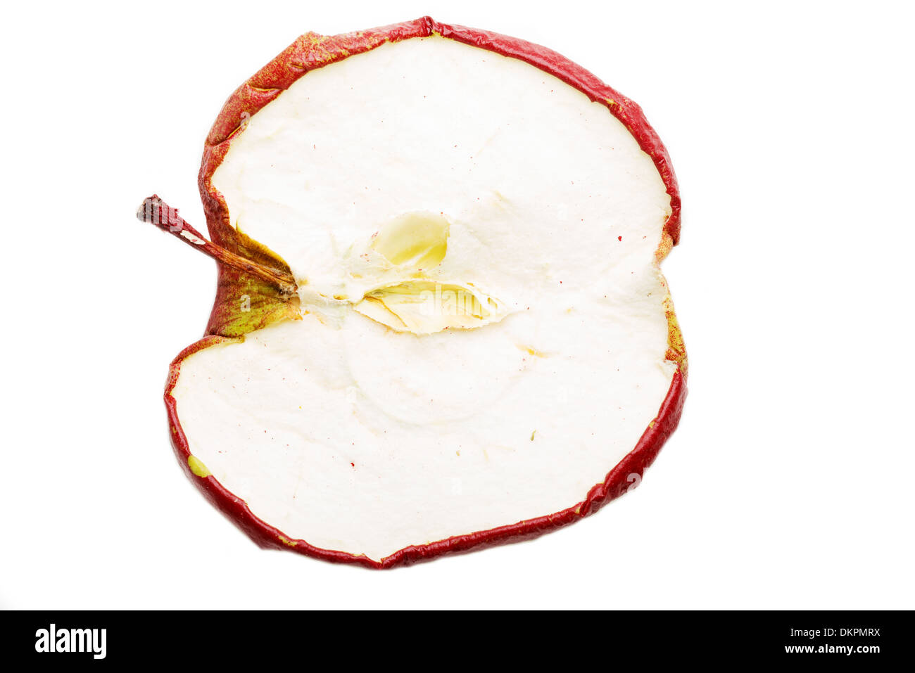 Separate piece of an apple. Isolated on white Stock Photo - Alamy