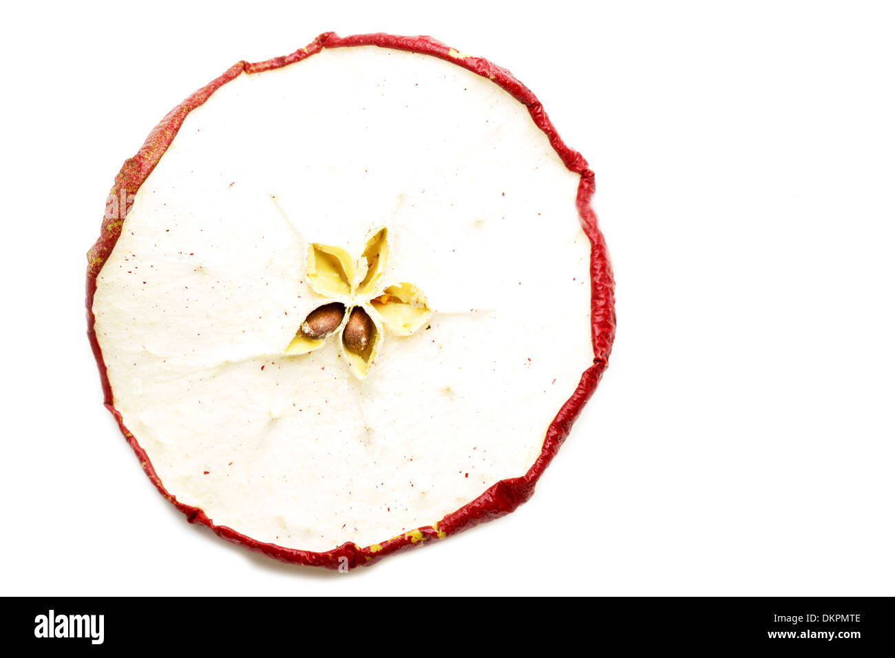 Separate piece of an apple. Isolated on white Stock Photo - Alamy
