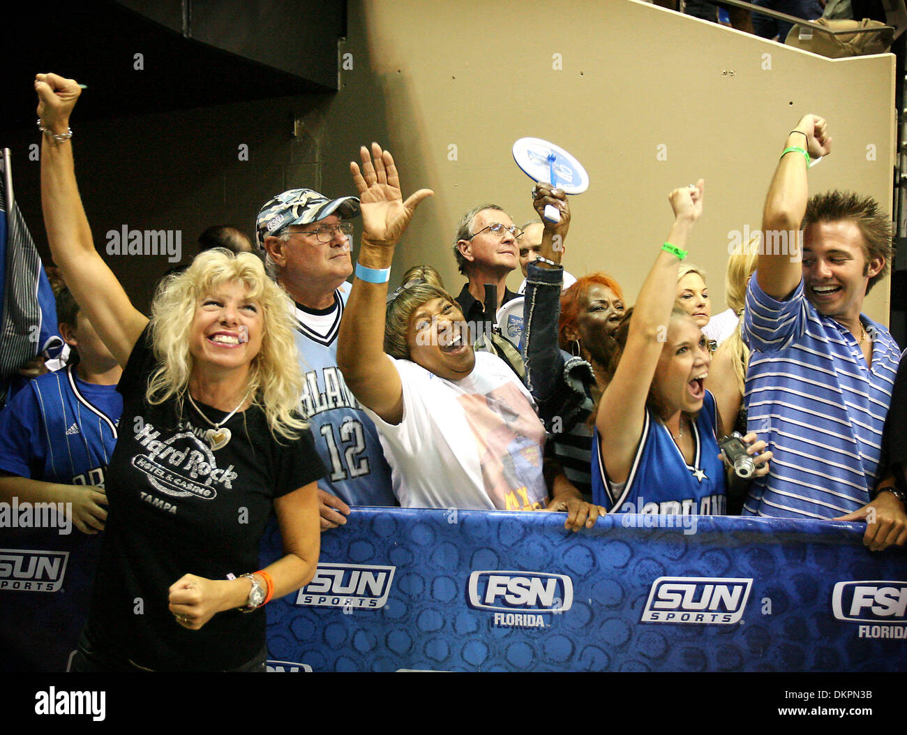 May 14, 2009 - Orlando, Florida, U.S. - Magic fans celebrate in the 4th ...