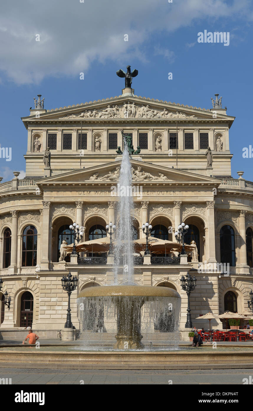 Alte Oper, Opernplatz, Frankfurt am Main, Hessen, Deutschland Stock ...