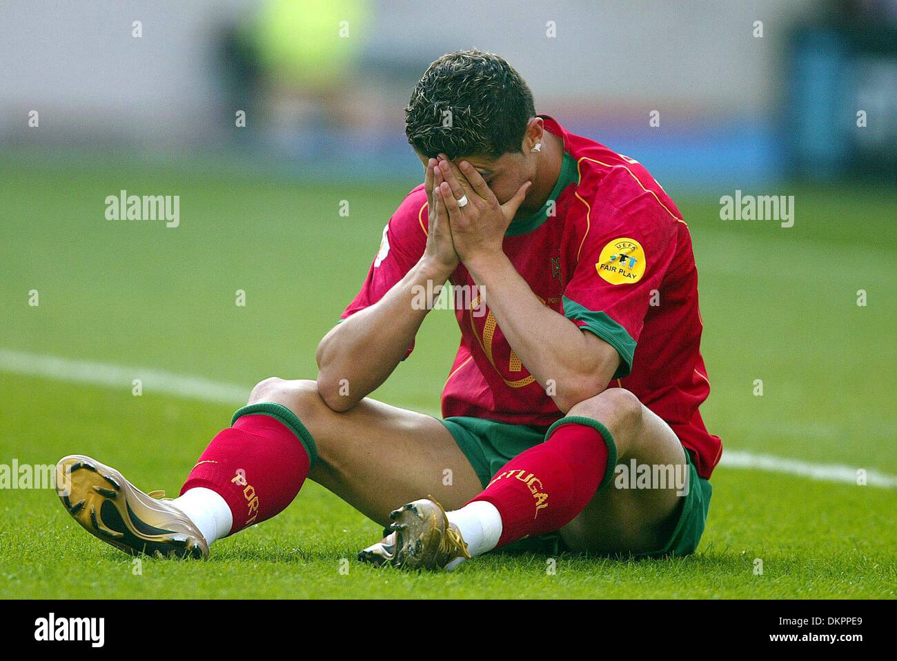 CHRISTIANO RONALDO AFTER DEFEAT.PORTUGAL V GREECE.PORTUGAL V GREECE ...