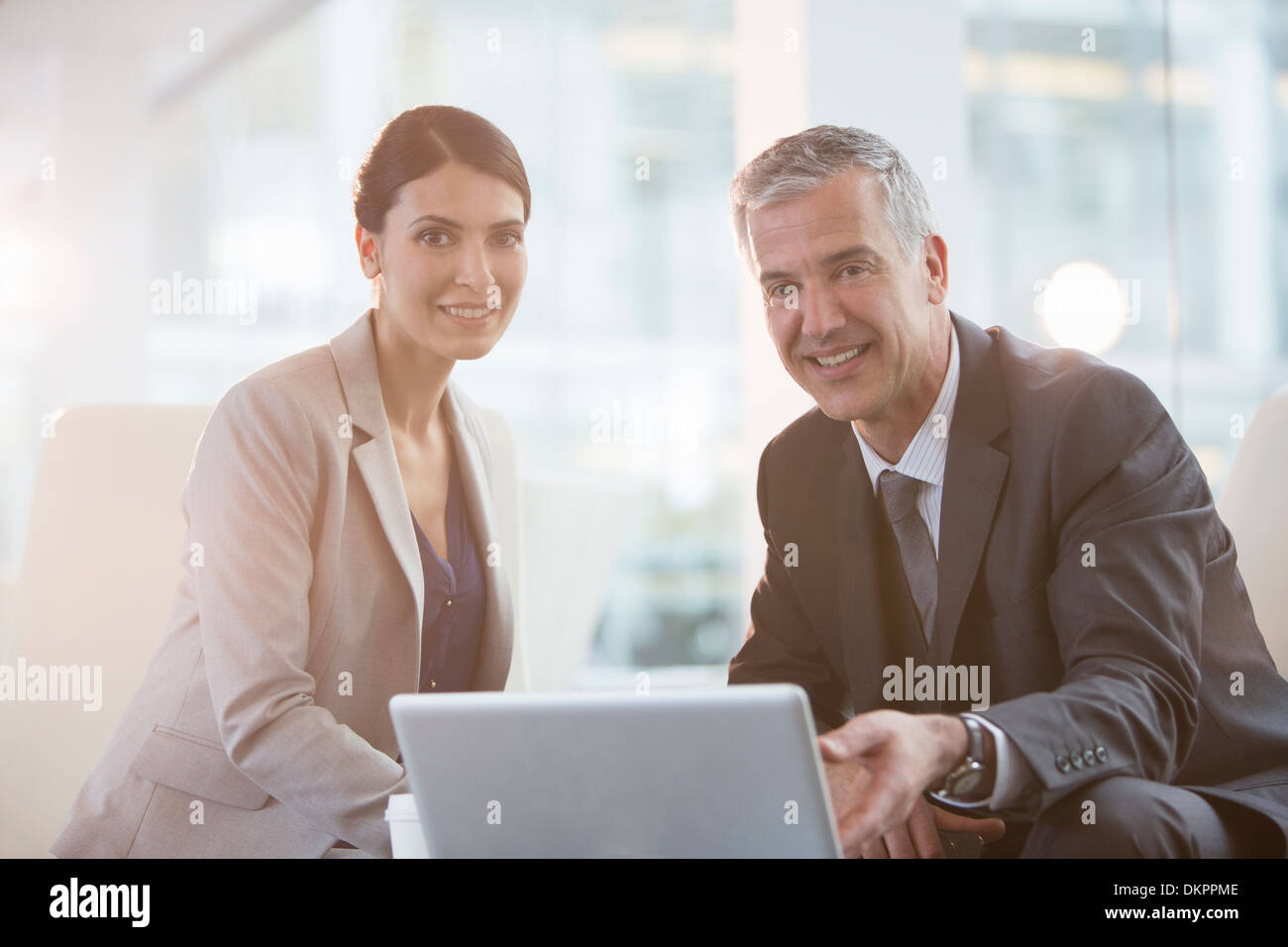 Success people use laptop hi-res stock photography and images - Alamy
