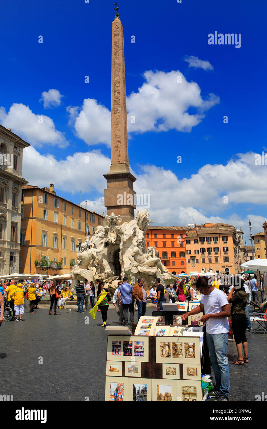 Piazza Navona, Rome, Italy Stock Photo - Alamy